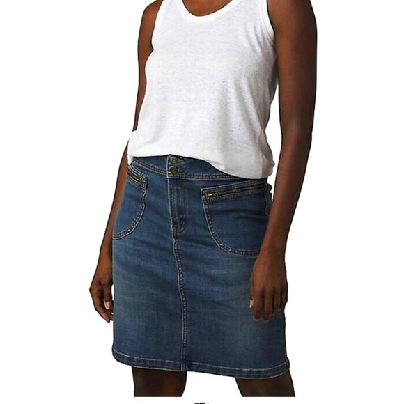 Prana | Skirts | Nwt Prana Denim Broadway Mini Skirt Stretch Y2k Retro ...